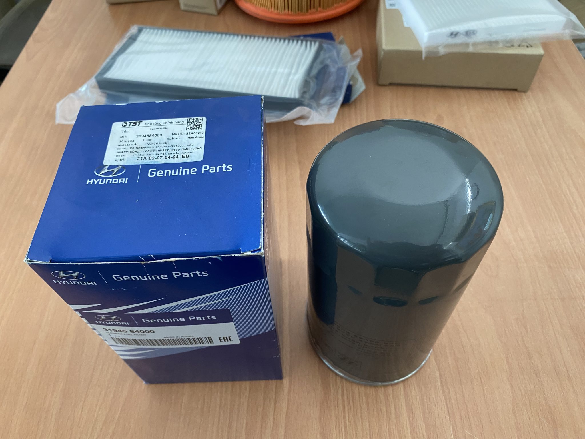 Lọc Dầu Hyundai D6CA Lọc Đôi Máy Điện Hyundai HD270, Hd320, HD1000